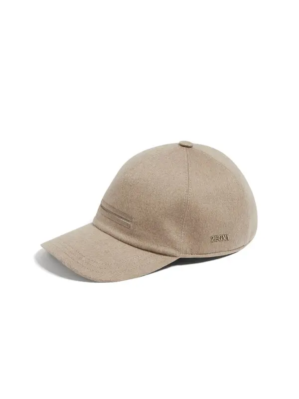Zegna Oasi Cashmere Baseball Cap - Beige