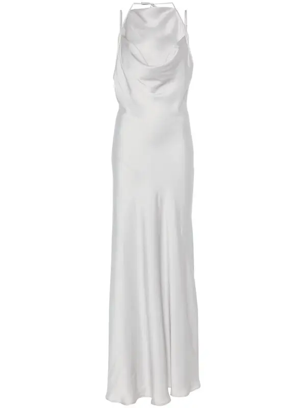 Y/project Double-strap Gown - Silver Grey