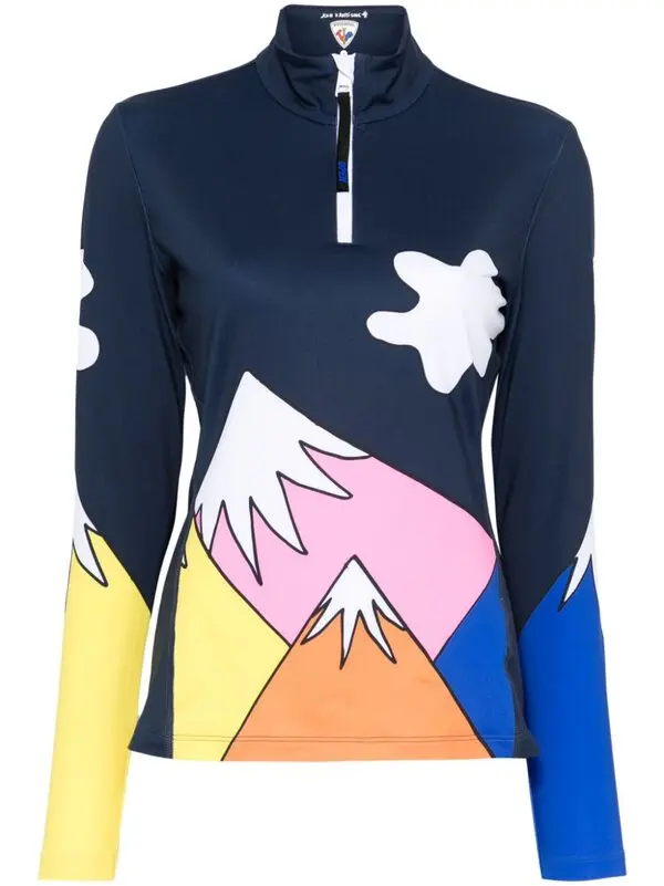 Rossignol X Jcc Booster Half-zip Sweater - Blue