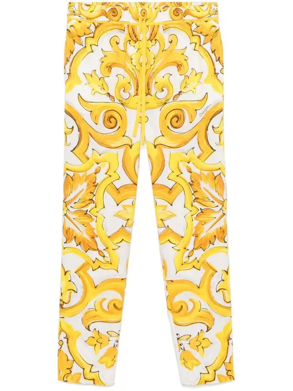 Dolce & Gabbana Majolica-print Trousers
