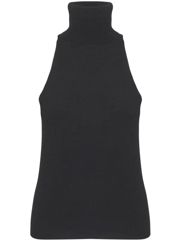Cashmere In Love Frances Knitted Top - Black
