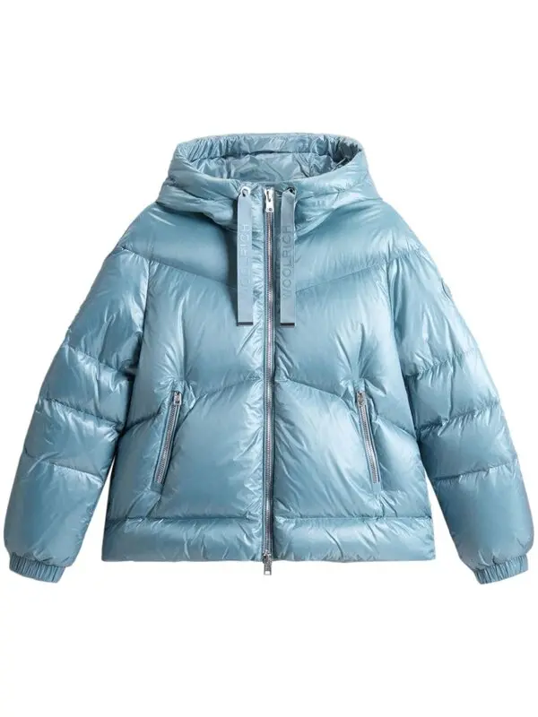 Woolrich Aliquippa Short Puffer Jacket - Blue