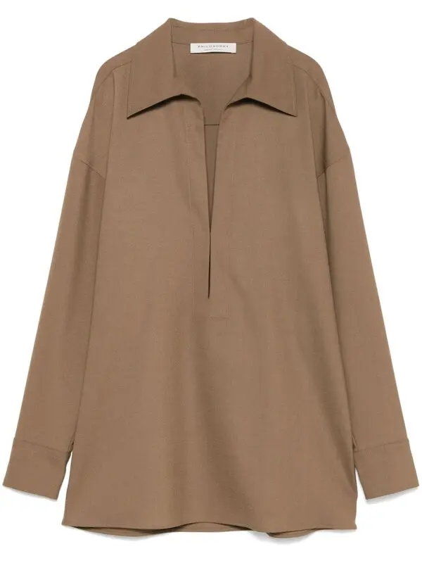 Philosophy Di Lorenzo Serafini V-neck Blouse