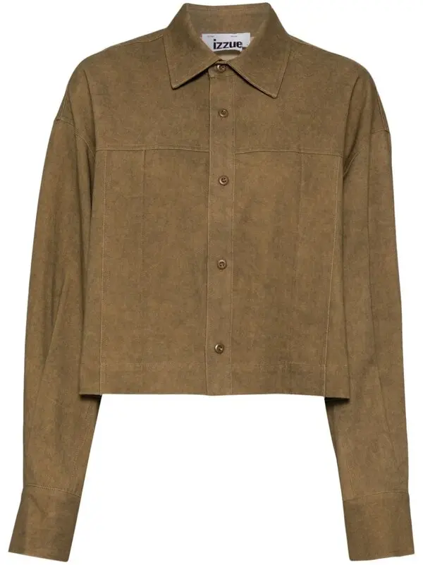Izzue Pleated Cropped Jacket