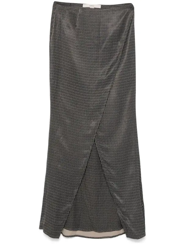 Remain Birger Christensen Checked Maxi Skirt