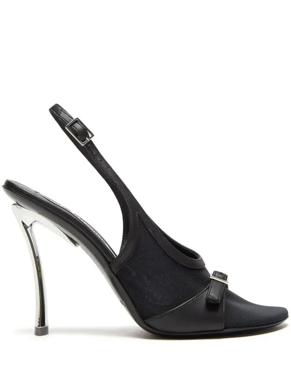 Acne Studios Mesh-panelled Slingback Sandals