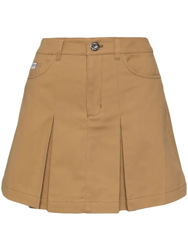 CHOCOOLATE Cotton Mini Skirt - Neutrals
