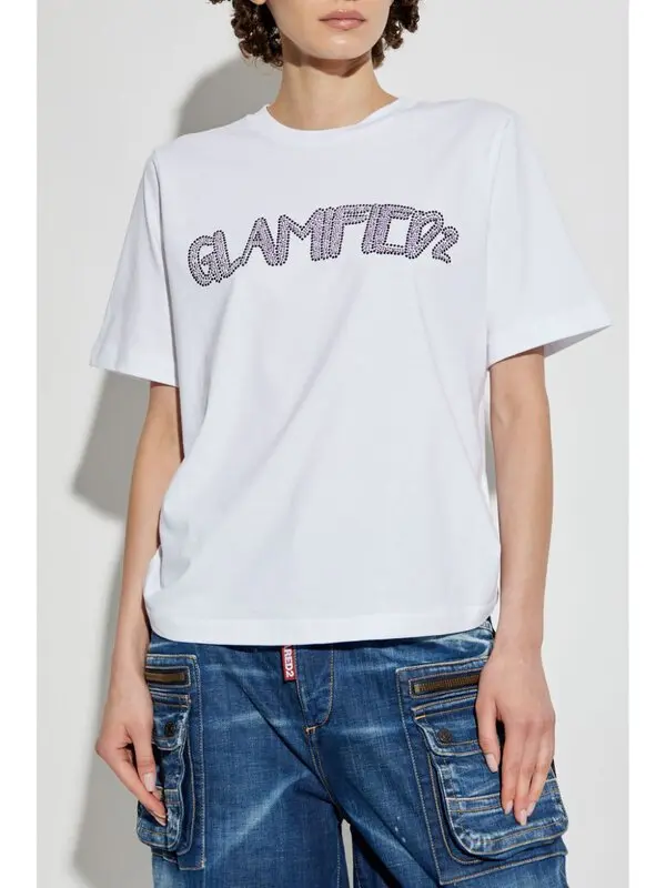 Dsquared2 Rhinestone-embellished T-shirt