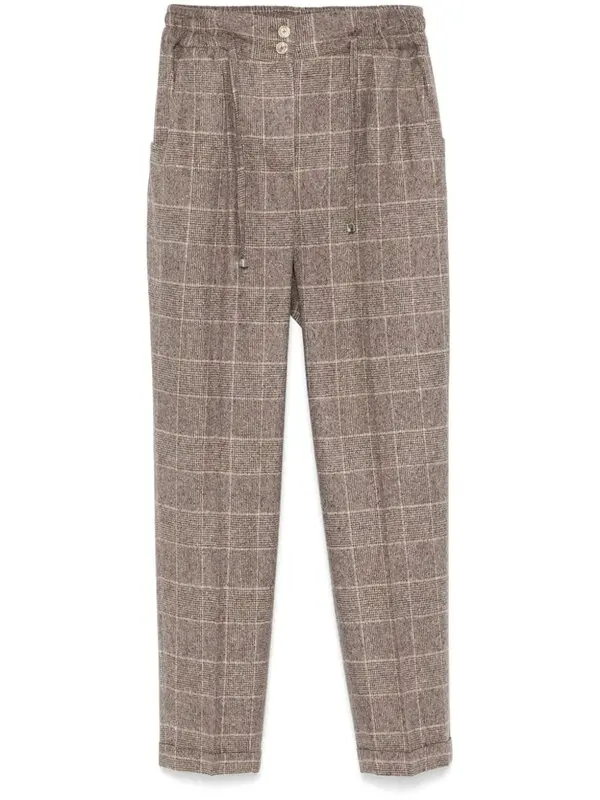 Kiton Checkered Trousers