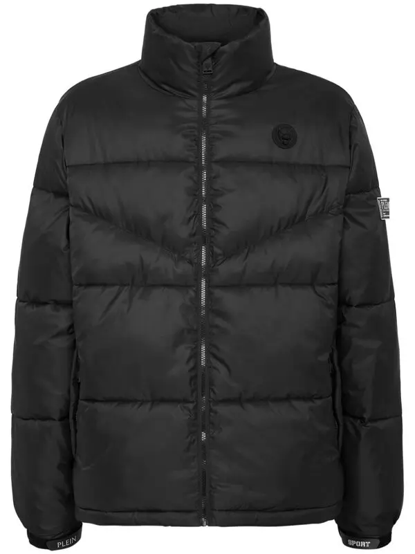 PLEIN SPORT Logo Patch Puffer Jacket