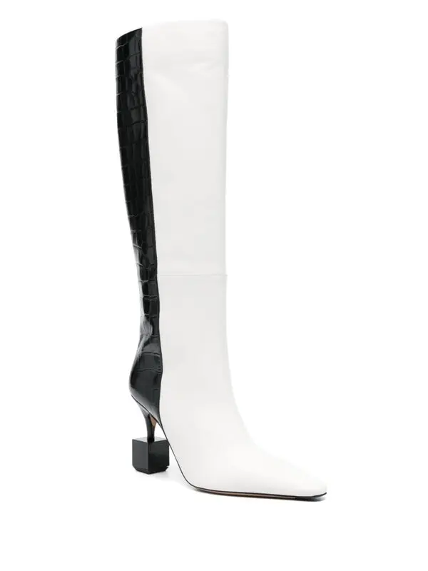 Jacquemus 90mm Les Bottes Bisou Boots - White