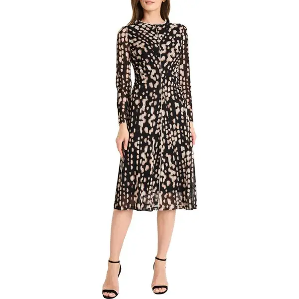 Maggy London Print A-line Dress