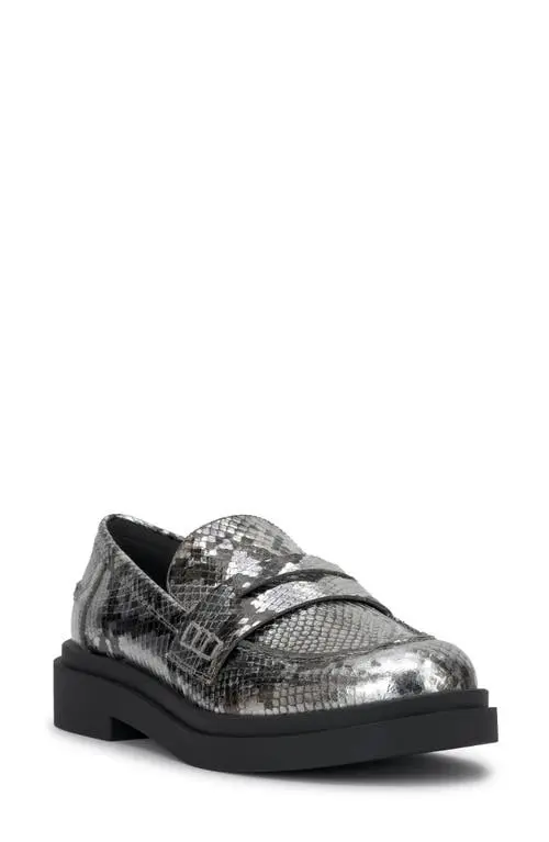 Jessica Simpson Xuris Platform Loafer - Chrome