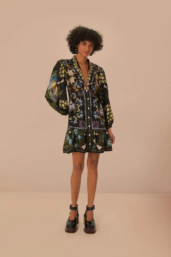 zimmermann black mini dress Tempo Paris Frosted Glam Sequin Short Dress Black main image 1