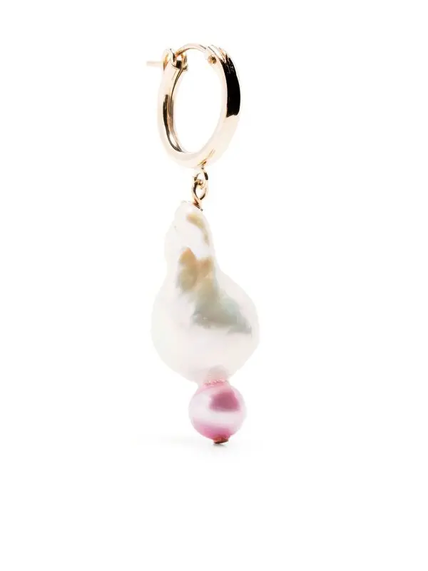 A SINNER IN PEARLS Gold-tone Pearl Drop Earring