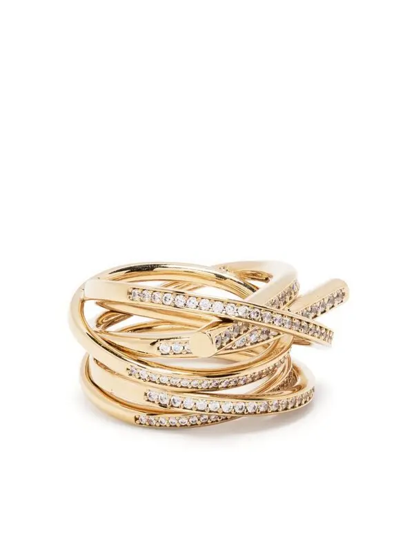 FERRAGAMO All-over Crystal-embellished Ring