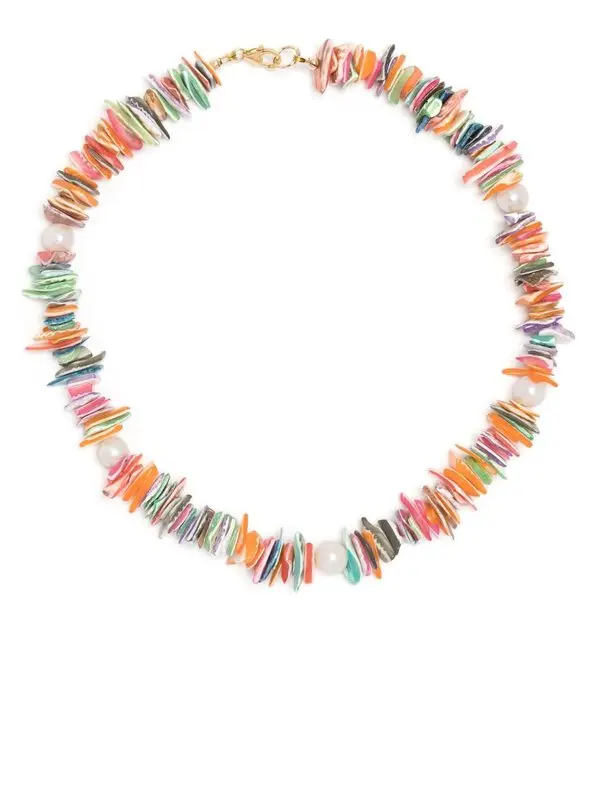 A SINNER IN PEARLS Rainbow Shell Pearl Necklace - Multicolour