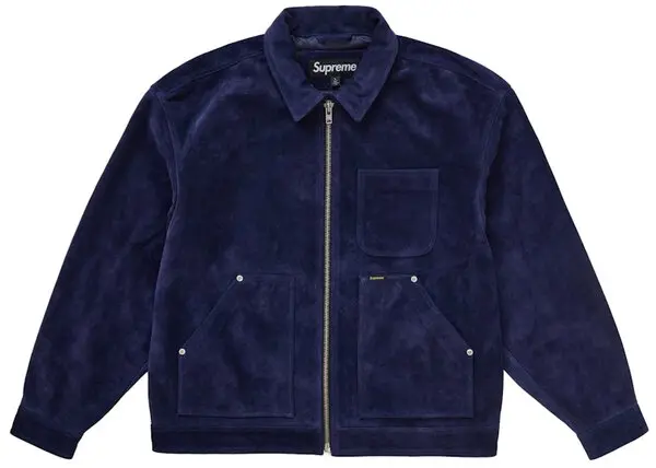 Supreme Suede Work Jacket - Blue