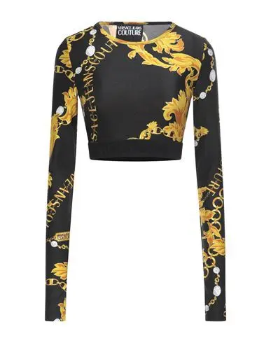 Versace T-shirt In Polyamide And Elastane - Black