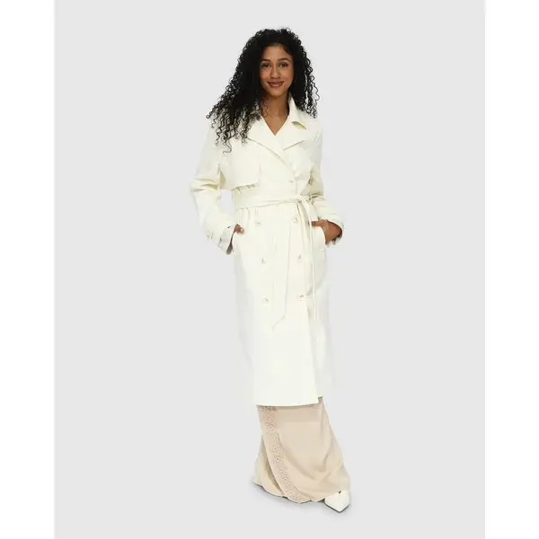 BELLE & BLOOM Empirical Trench Coat - White