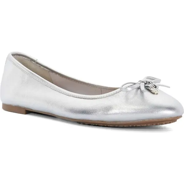 Dune London Hallow Flat - Silver