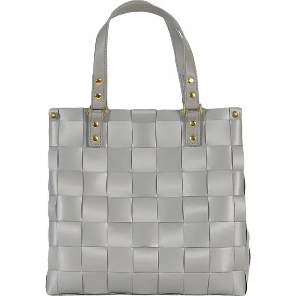 HANDED BY Charlotte Recycled Plastic Handbag - Brushed Grey