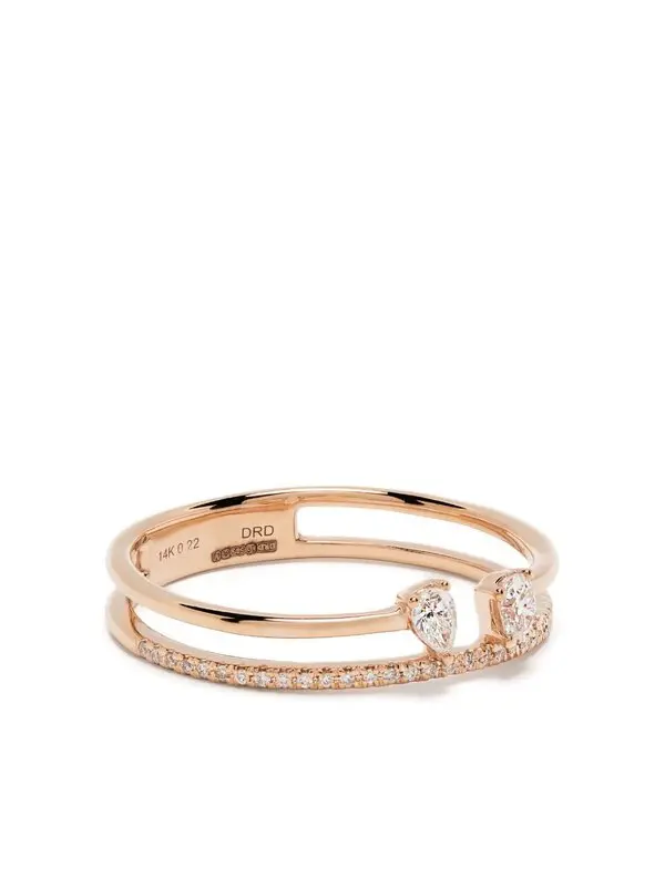 DANA REBECCA DESIGNS 14k Rose Diamond Ring
