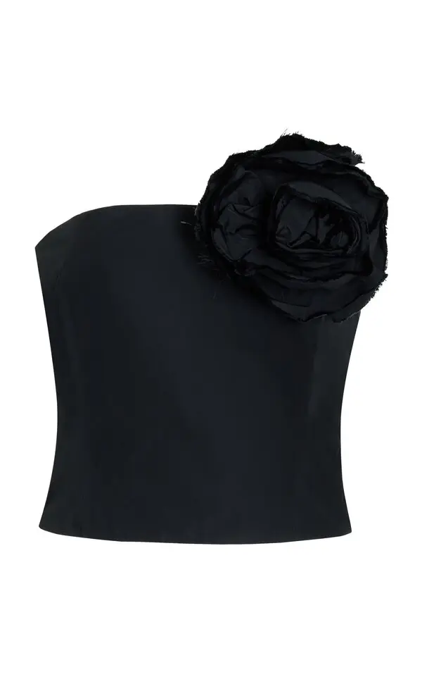 Bernadette Lena Rosette Taffeta Corset Top