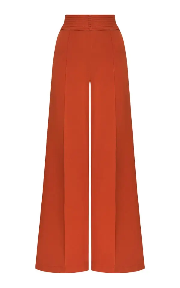 ANDRES OTALORA Shilpa High-rise Wide-leg Trousers