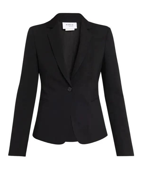 Akris Wool Jersey Tailored Blazer