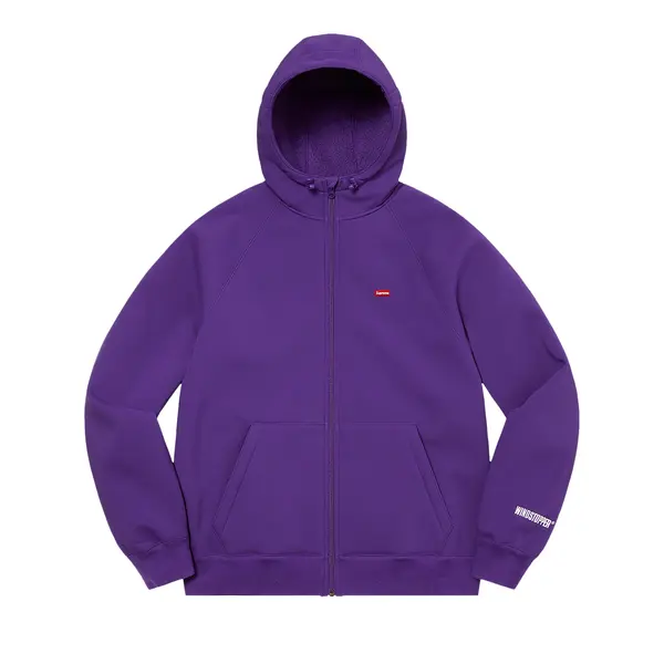 Supreme Zip Up Hooded Sweatshirt - Purple