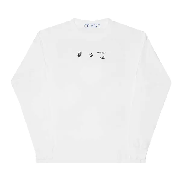 Off-White Blue Marker Double Sleeve Tee /blue