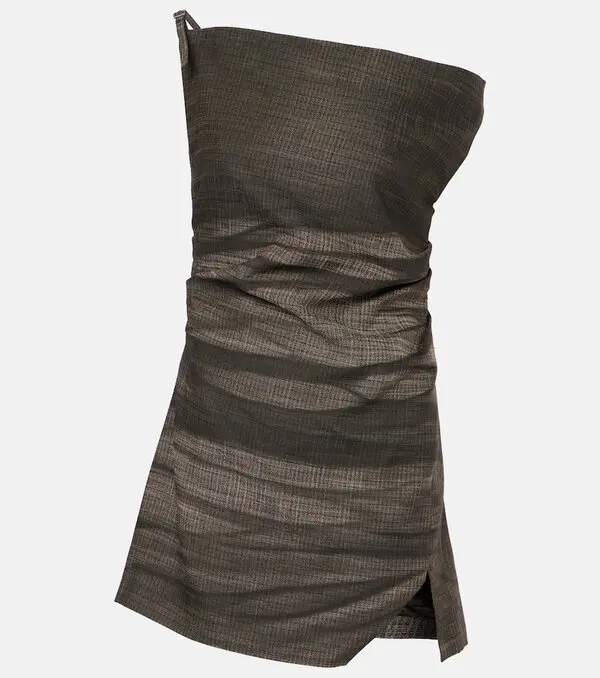 Acne Studios Dumella One-shoulder Mini Dress - Black