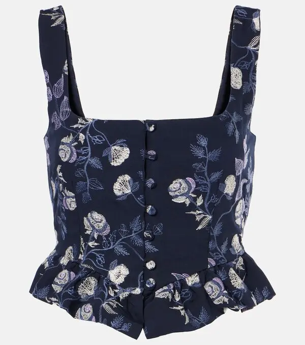 Agua Bendita Eslabón Sueño Embroidered Top
