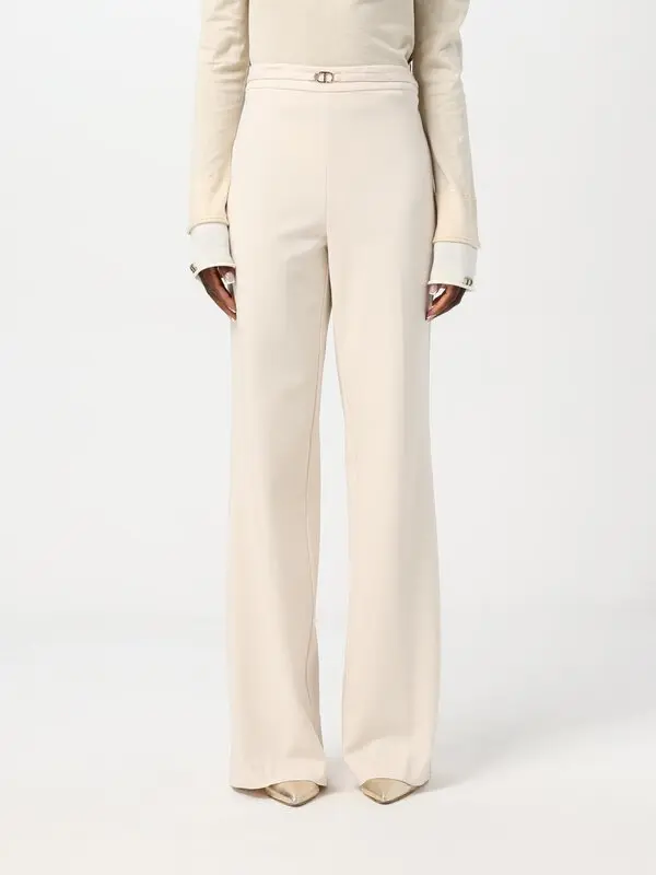 TWINSET Wide-leg Trousers - White