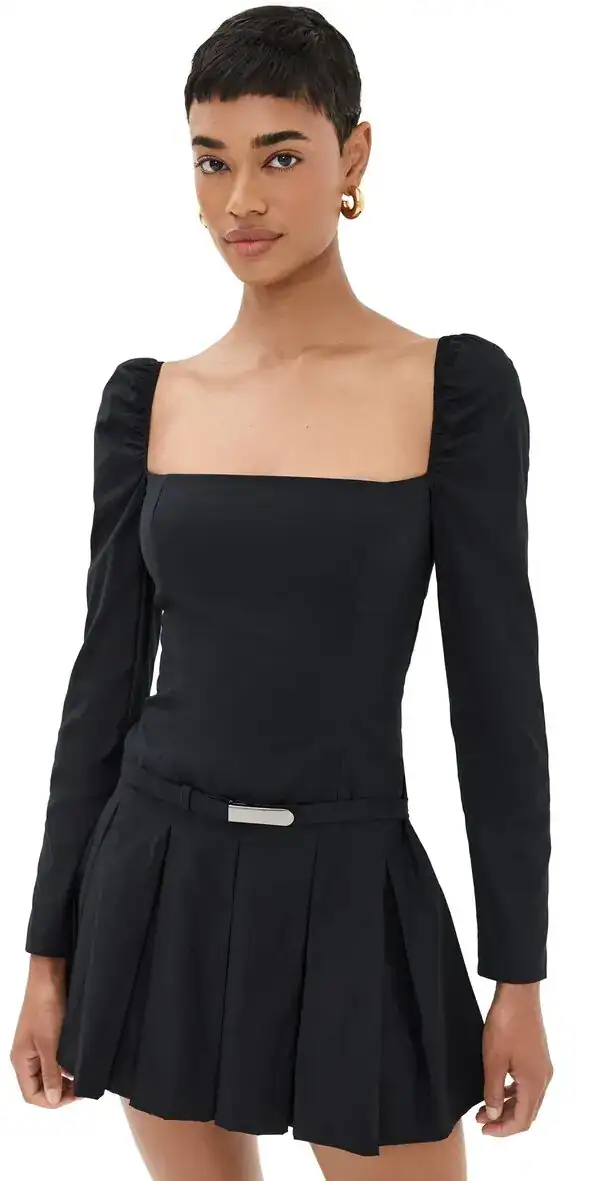 Reformation Luella Mini Dress In Black - 60% Off | Editorialist