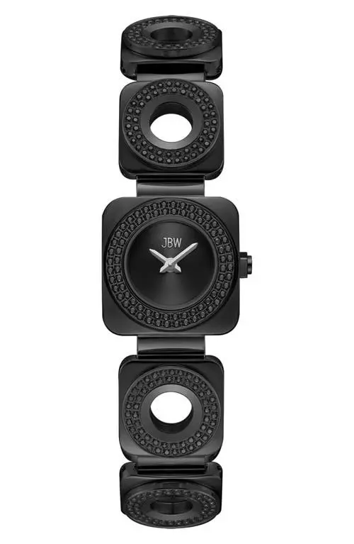 JBW Chasm Bracelet Watch - Ip Black/ Stainless Steel/ Bla