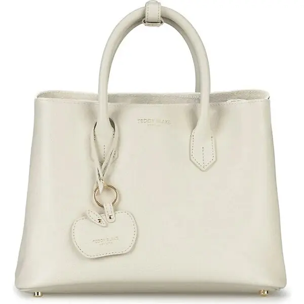 TEDDY BLAKE Vanessa Palmellato 12" Tote - Cream