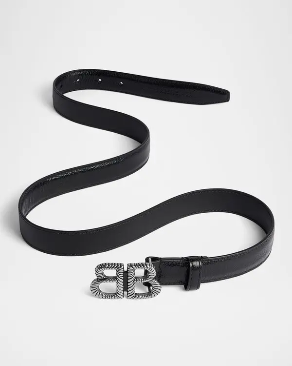 Balenciaga Monaco Twist Leather Belt