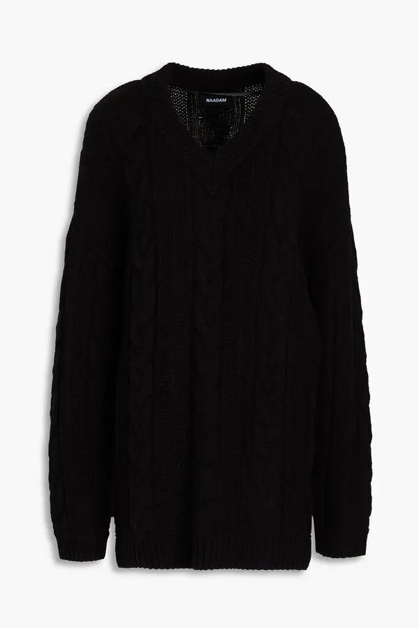 Naadam Cable-knit Wool-cashmere Blend Sweater