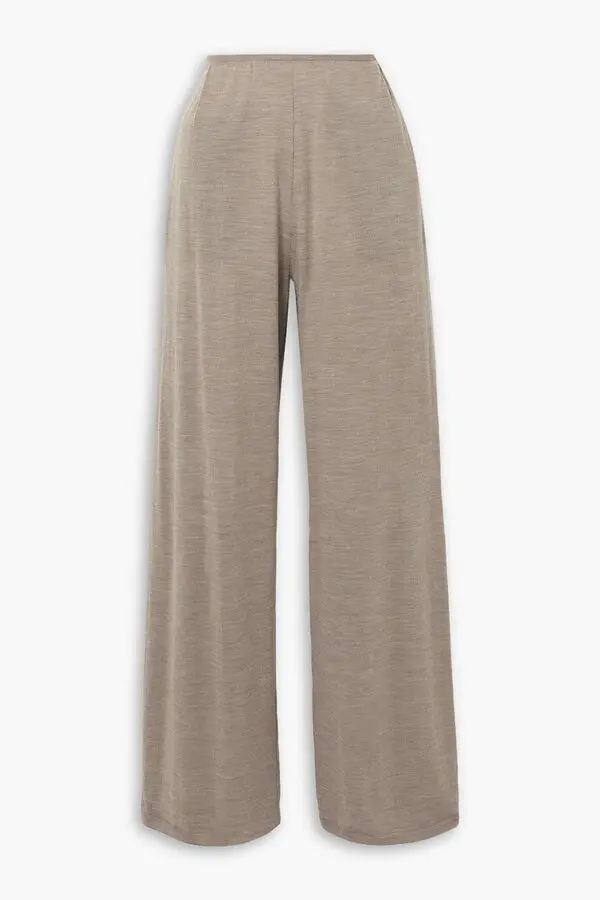 LESET James Merino Wool Wide-leg Pants