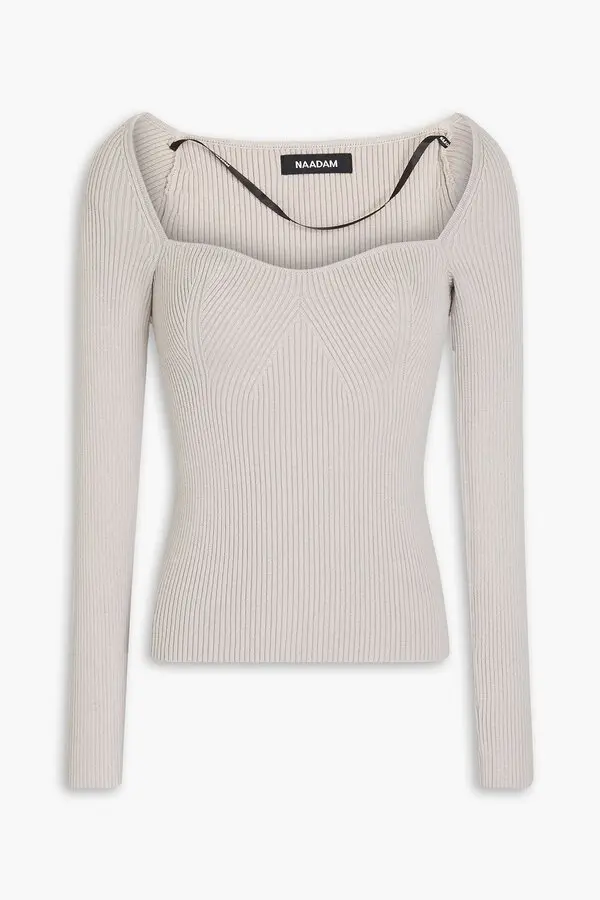Naadam Ribbed Cotton-blend Pullover Sweater