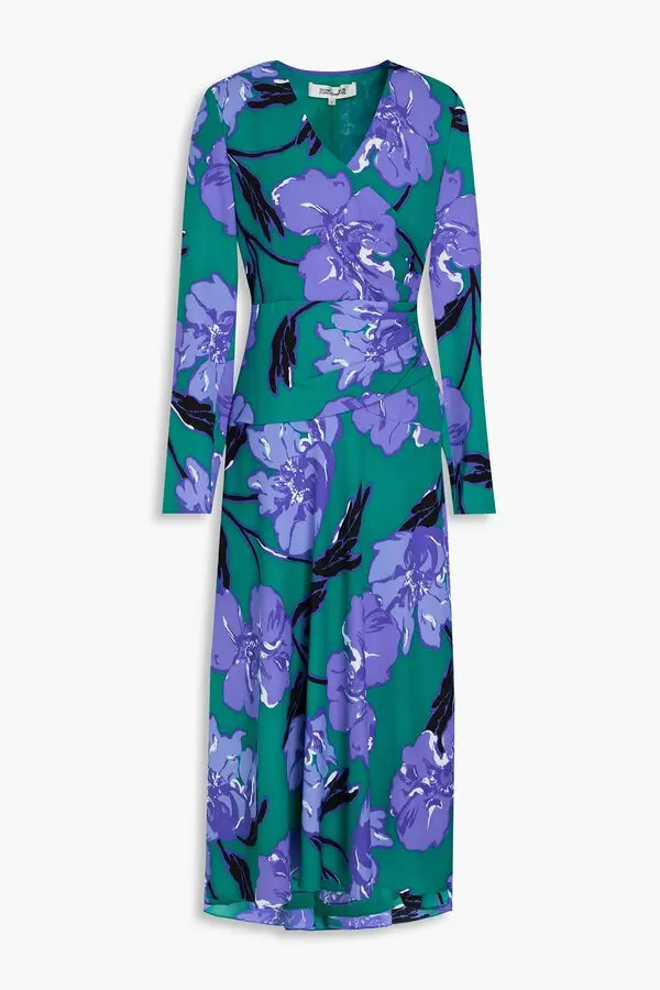 Diane Von Furstenberg Feronia Floral-print Midi Dress