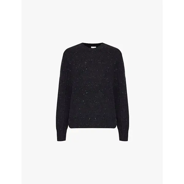 Bottega Veneta Tailored Padded-shoulders Stretch-wool Blend Jumper