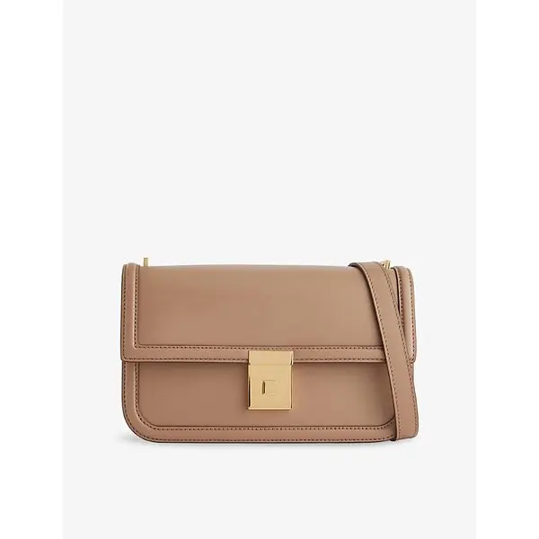 DEMELLIER Paris Leather Shoulder Bag - Dark Sand F02