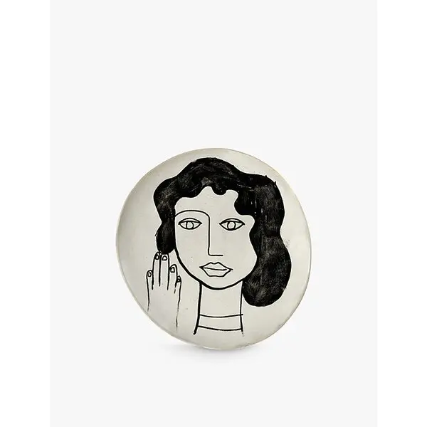 SERAX La Mère Graphic-print Medium Stoneware Plate 20cm