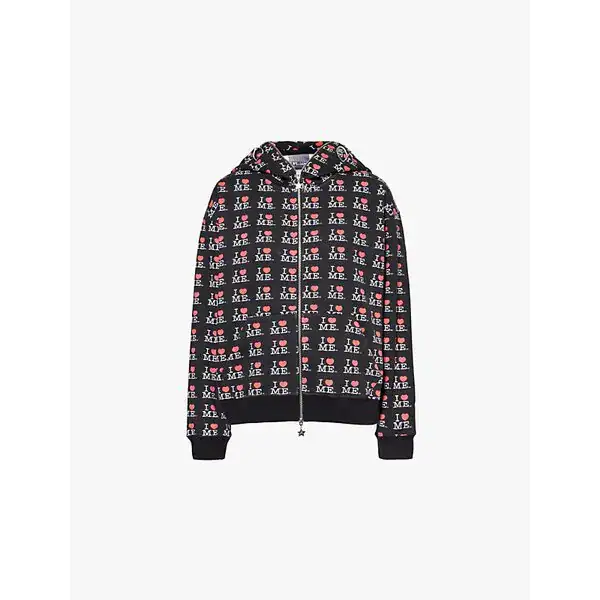 Ashley Williams I Heart Me Two-Slip-Pockets Cotton-Blend Hoody