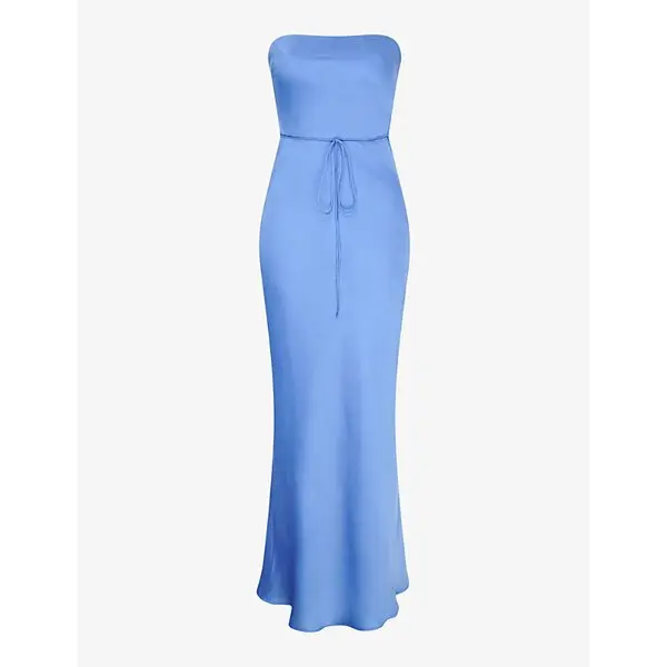 Omnes Amdra Slim-Fit Strapless Maxi Dress - Light Blue | Editorialist