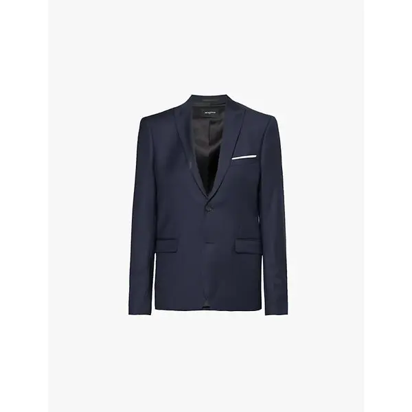 The Kooples Peak-lapel Single-breasted Wool Blazer