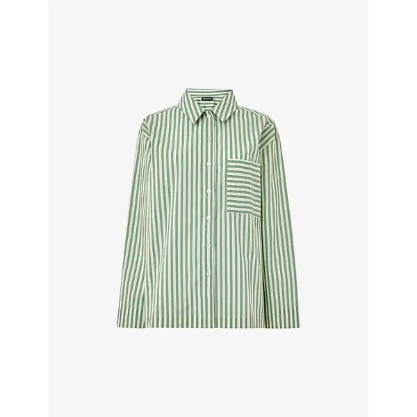 Whistles Striped Cotton Pyjama Shirt - Multicolour
